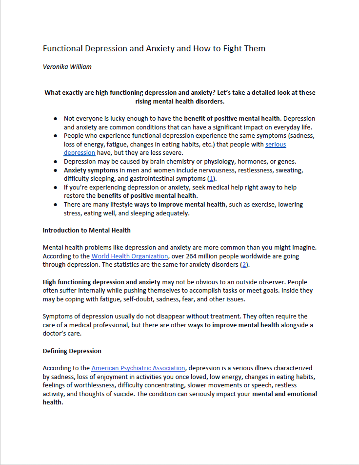 Best Practices Mental Health Papers | Resources to Recover